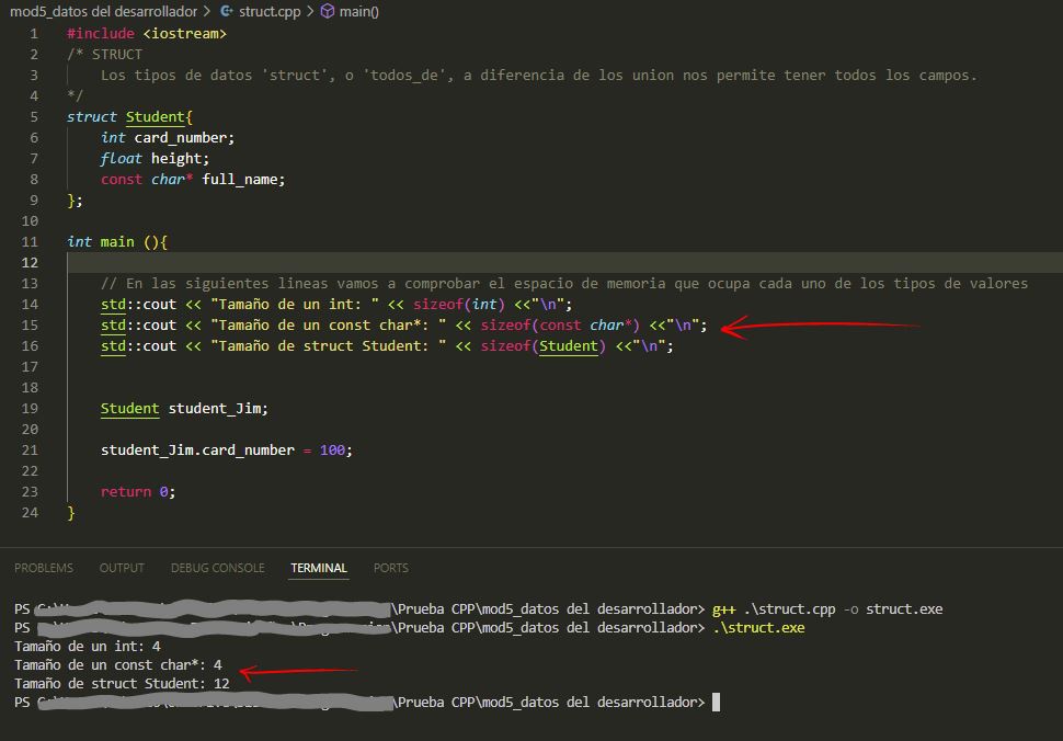 Diferencia de resultado con sizeof(const char*) | EDteam