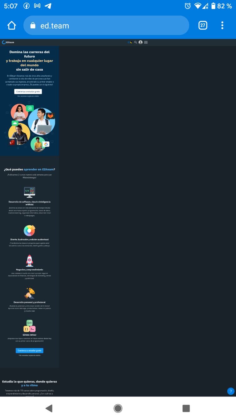 Error inicio edteam | EDteam