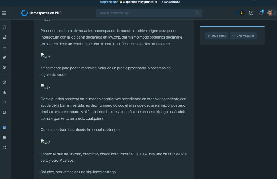 Namespaces en PHP | EDteam