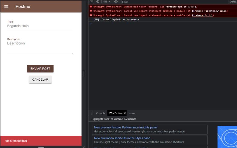 Error al querer enviar el post | EDteam