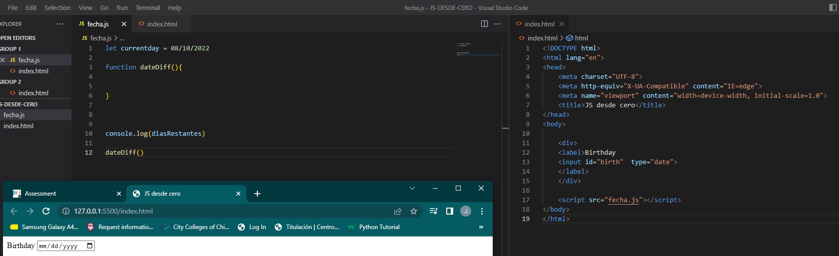 Duda con Funciones de JS en HTML | EDteam