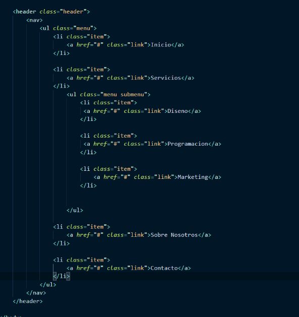 Problemas con el ejercicio del menu | EDteam