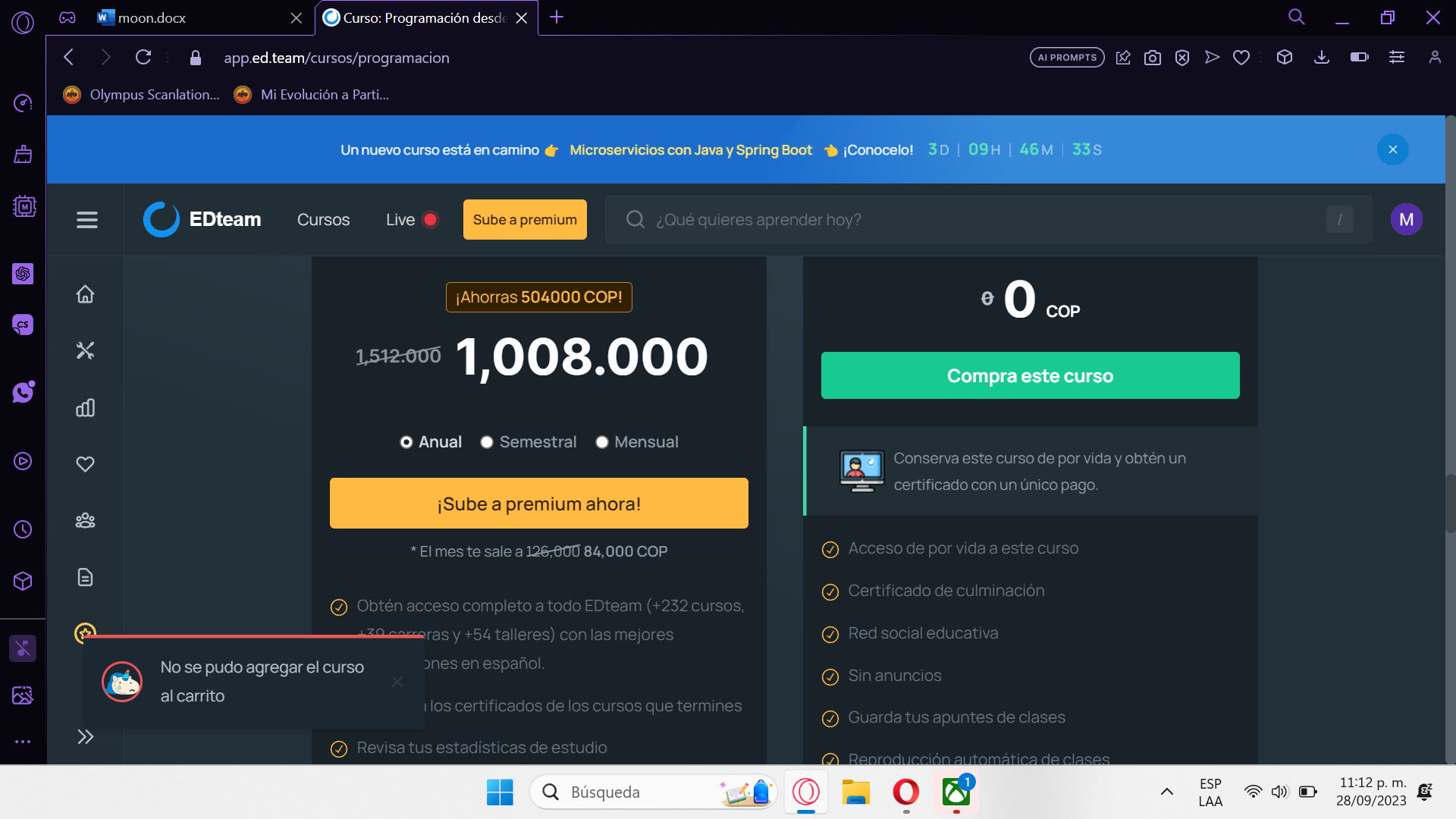 por que me genera error? | EDteam