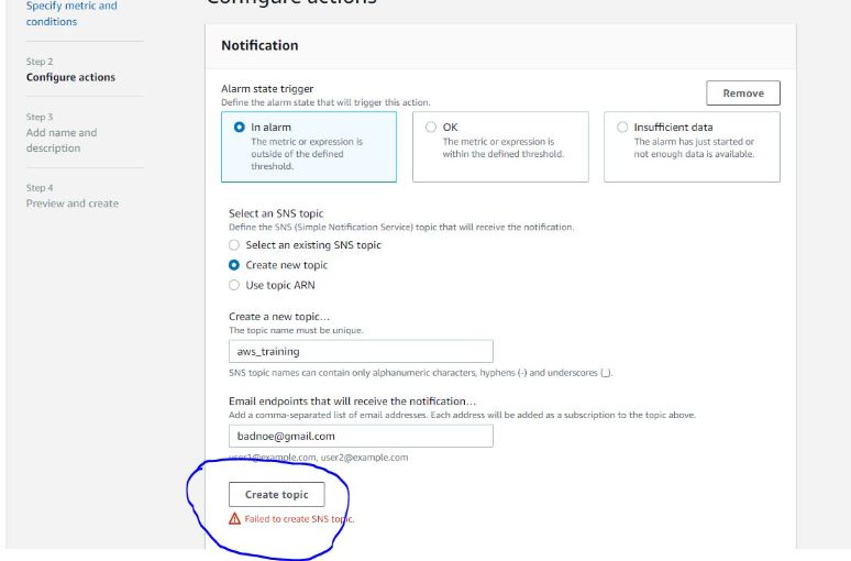 Error al crear el topic. | EDteam